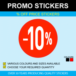 -X% Percent Price Stickers - Price Stickers