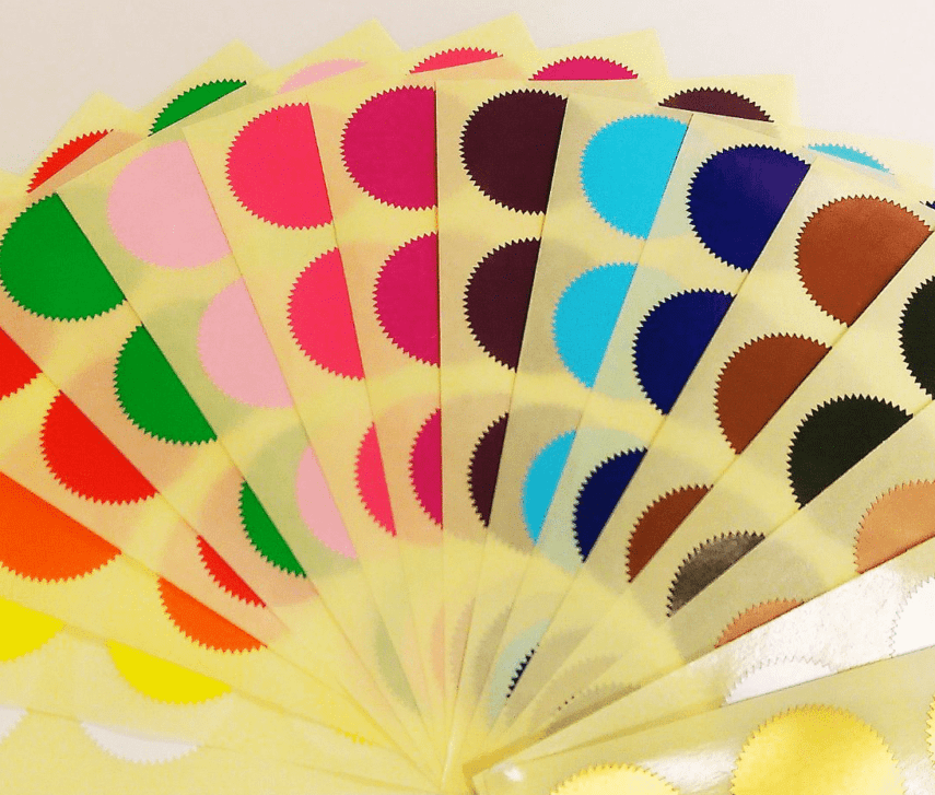 Colour Code Starburst Stickers - Price Stickers