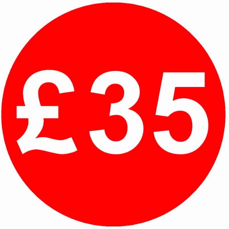 £ Red Price Stickers - 13mm | eBay UK