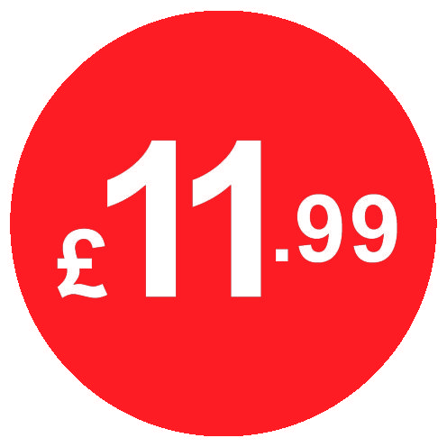 £ Red Price Stickers - 20mm | eBay UK