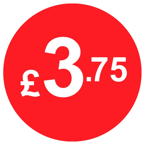 £ Red Price Stickers - 20mm | eBay UK