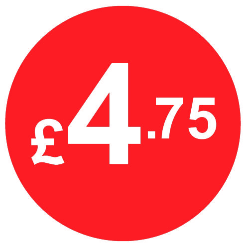 £ Red Price Stickers - 20mm | eBay UK