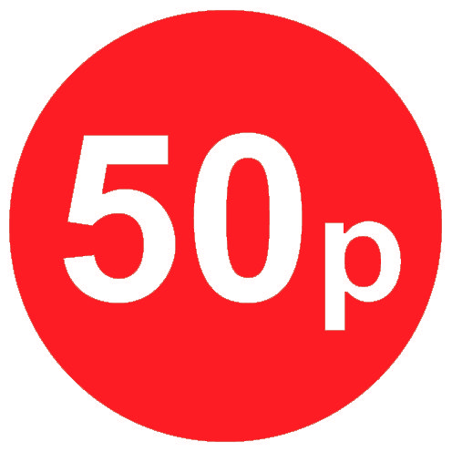 £ Red Price Stickers - 20mm | eBay UK