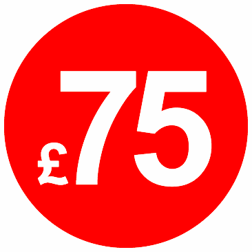 £ Red Price Stickers - 20mm | eBay UK
