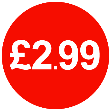 £ Red Price Stickers - 13mm | eBay UK