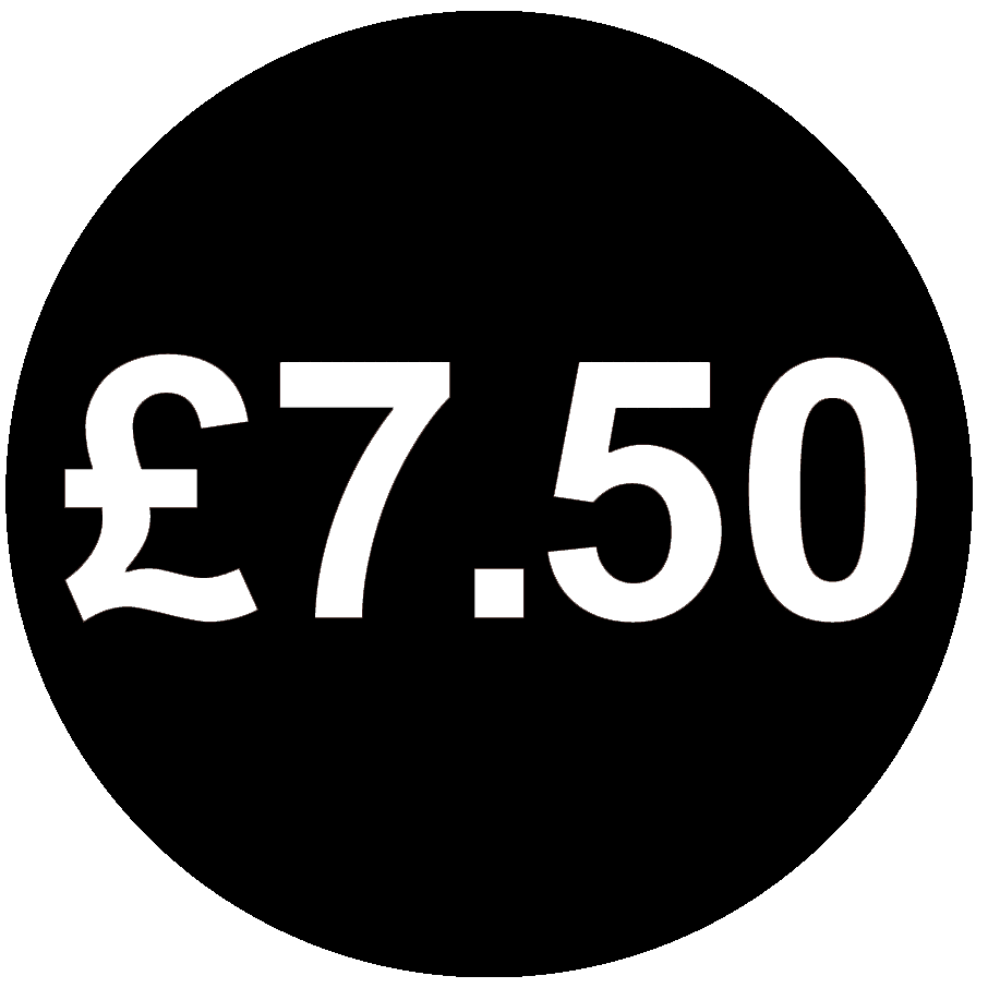  Black Price Stickers 13mm EBay