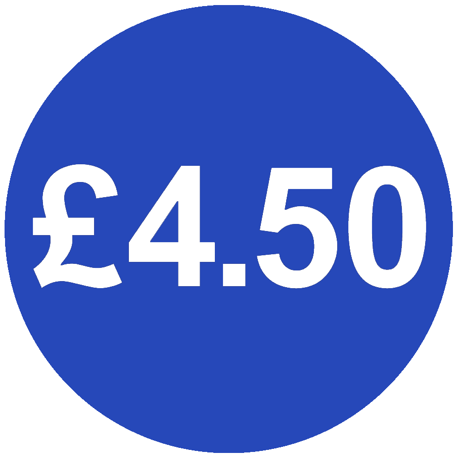 £ Bright Blue Price Stickers - 13mm | eBay UK