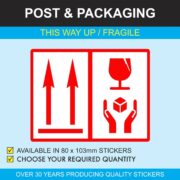 This Way Up Labels & Stickers | Self Adhesive Packaging Labels