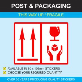 This Way Up Labels & Stickers | Self Adhesive Packaging Labels