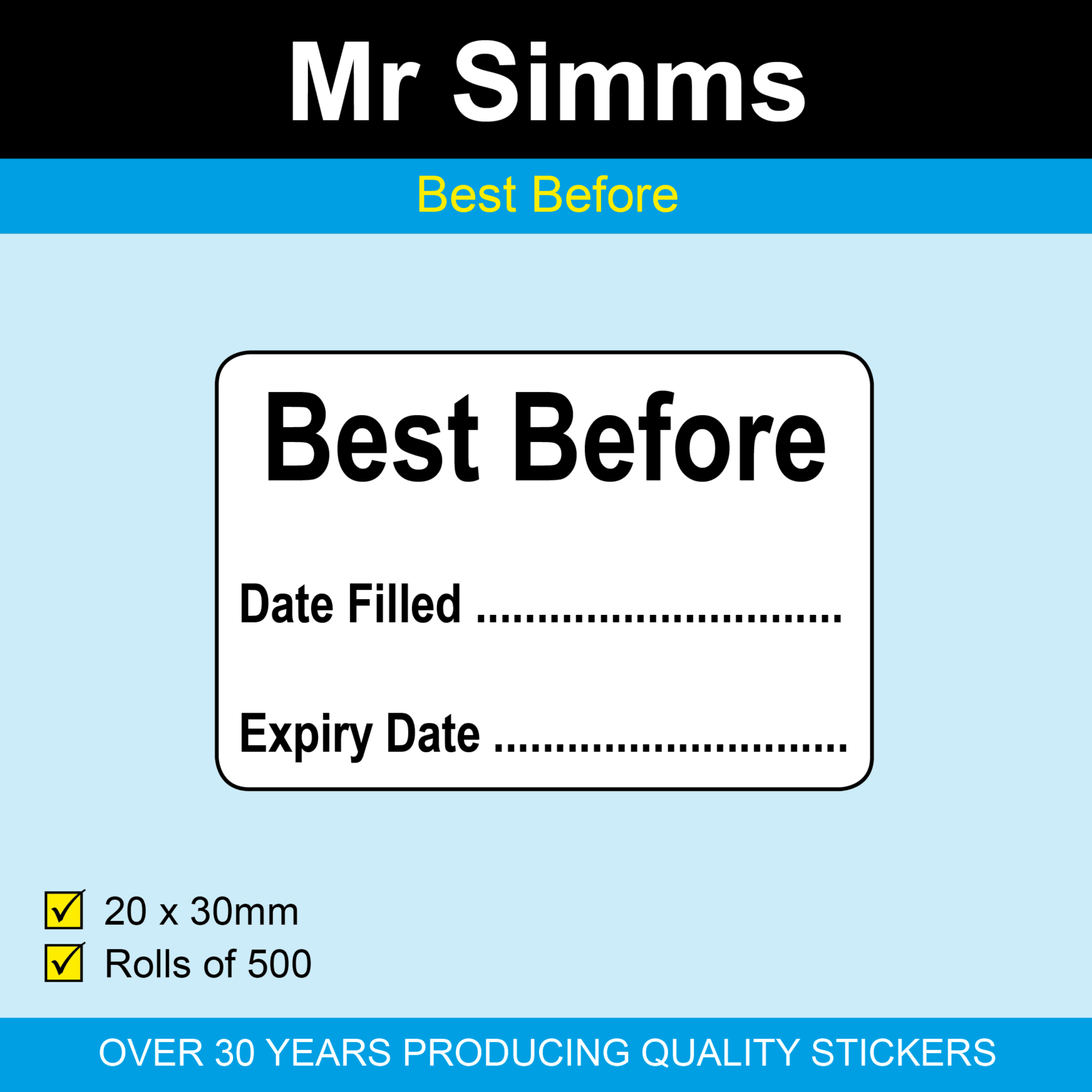 #1 for Best Before Stickers | Food Packaging | Price Stickers UK